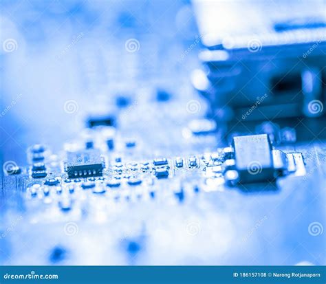 Abstractclose Up Of Mainboard Electronic Background Logic Boardcpu