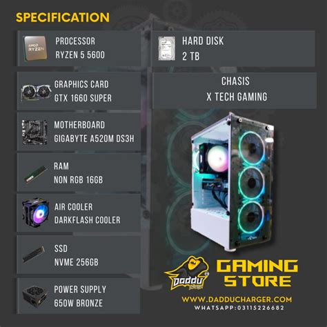 Pre Build Gaming Pc Daddu Charger