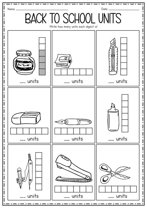 Free Printable Back To School Math Worksheets For Every Grade