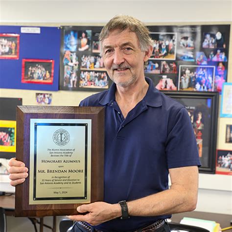 Brendan Moore Becomes Honorary Alumnus Details Alumni