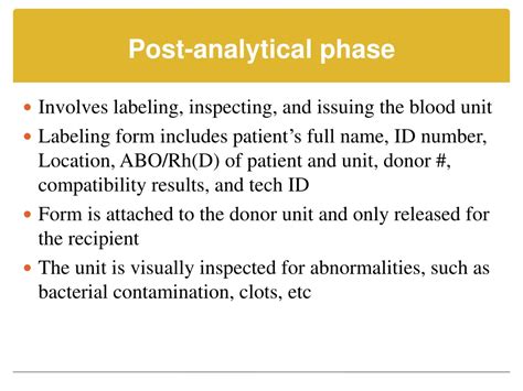 Ppt Guide To Pre Transfusion Compatibility Testing Process Powerpoint Presentation Id9690138