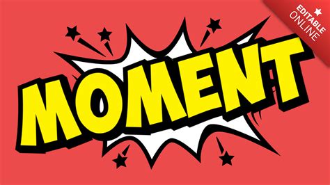 Moment Text Effect Generator