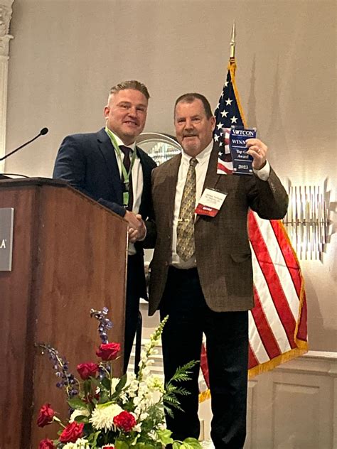 Our Ceo James Terhune Sr Was Honored To Accept The “top Gun” Award At Vetcon In Albany Ny