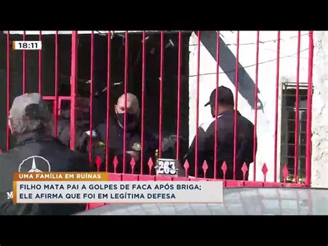 Filho mata pai a golpes de faca após briga ele afirma que foi em
