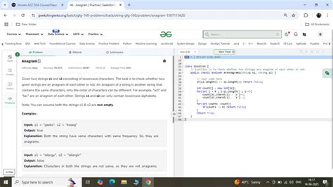 java codingpractice problemsolving datastructures anagram… gohel