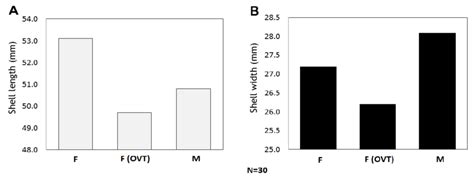 Mean Shell Length And Width Of Normal Female Intersex Samples And Download Scientific Diagram