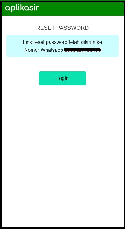 Panduan Lupa Password Login Blog Aplikasir