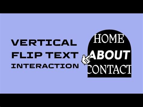D Vertical Flip Text Interactions In Webflow State Of Flow