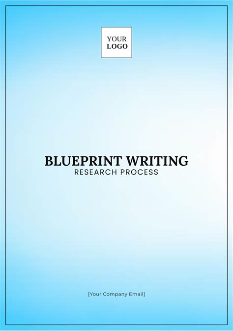 free blueprint writing research process template to edit online