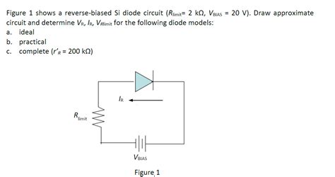 Solved Figure Shows A Reverse Biased Si Diode Circuit Chegg Com
