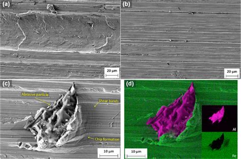 Sem Micrographs And Eds Mapping Analysis Of Worn Surfaces A 1c 25si Download Scientific