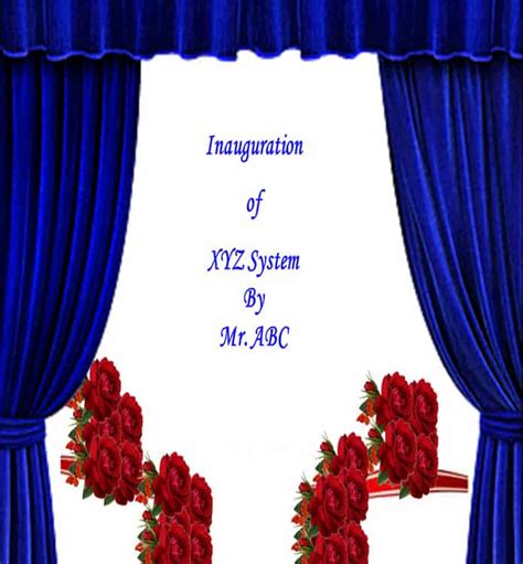 Inauguration Ceremony Presentation Ii Curtain Animation