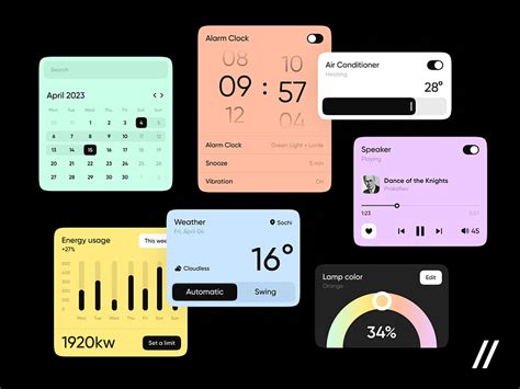 Smart Home Widgets By Purrweb Uiux Agency On Dribbble