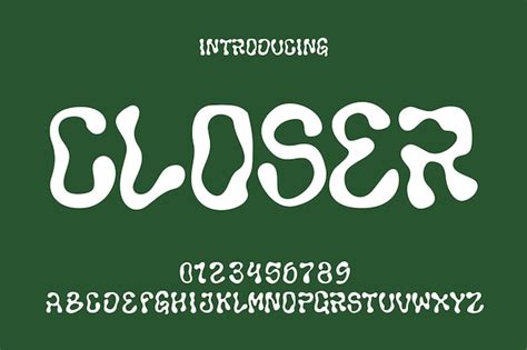 Premium Vector Weird Font Style Letter Pack