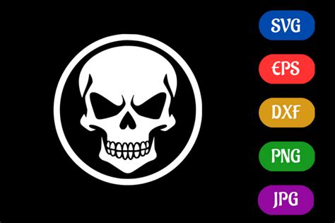 Skull Quality Dxf Icon Cricut Graphic By Creative Oasis · Creative