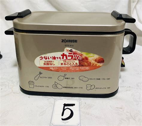 yahoo オークション zojirushi 象印 電気フライヤー efk a10