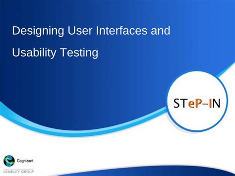 pdf designing user interfaces and usability testing · usability