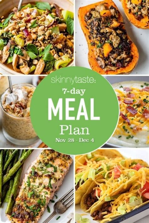 7 Day Healthy Meal Plan Nov 28 Dec 4 How To Go Healthy