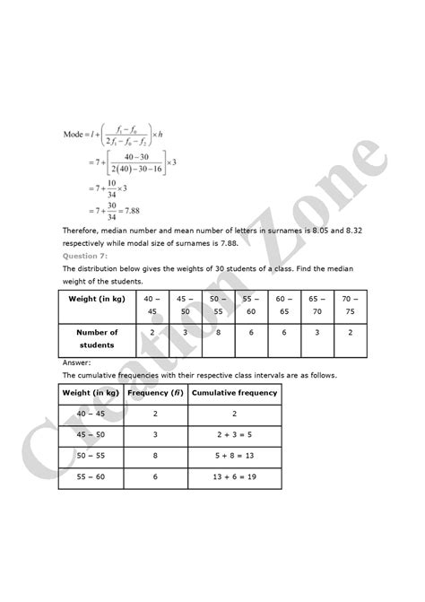 Class 10 Chapter 14 Statistics
