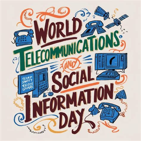 Premium Photo A Poster That Says World Communication Information