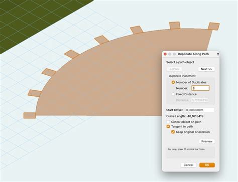 duplicate along path general discussion vectorworks community board
