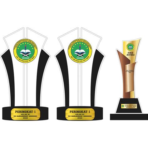 Jual Set Isi BUAH Trophy Plakat Piala Bahan Akrilik Mm Shopee Indonesia