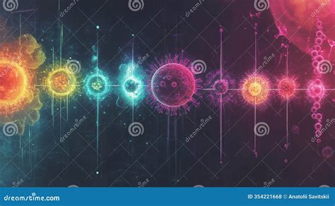 Progression Of Virus Forms Showing Evolution From Simple Structures To Complex Organisms In