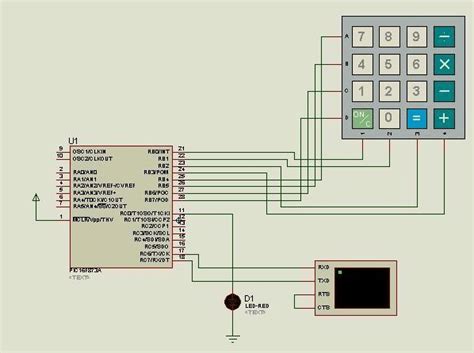 keypad interfacing with pic16f877a microcontroller basic keypad