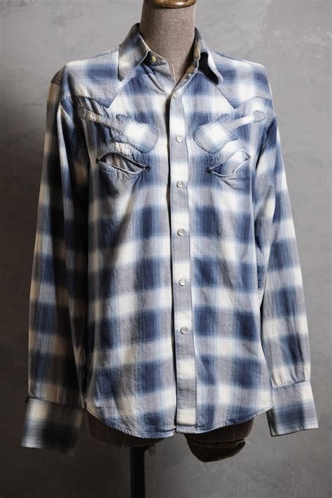 80s Rockmount Ranch Wear Shadow Plaid Guitar Western Gem
