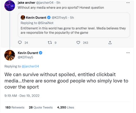 Brooklyn Nets Forward Kevin Durant Dunks On Spoiled Entitled