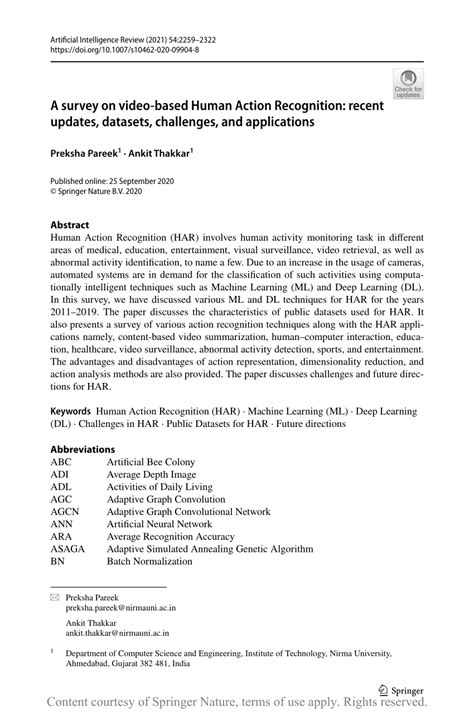 a survey on video based human action recognition recent updates