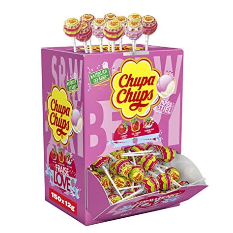 Chupa Chups Lollis Strawberry Lover Erdbeer Lollis Für Den Puren Genuß