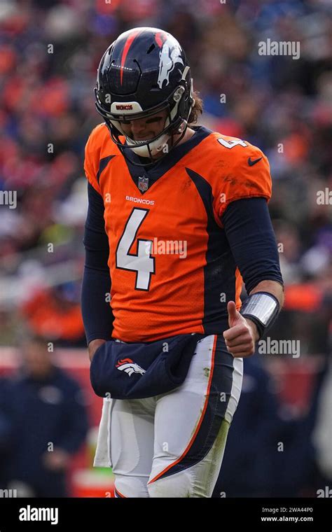 Denver Broncos Quarterback Jarrett Stidham 4against The Los Angeles