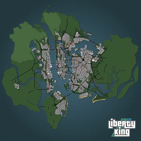 Grand Theft Auto Liberty City Map