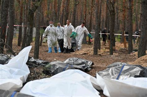 Victims In Ukraine Mass Graves Had Genitals Hacked Off In Russian