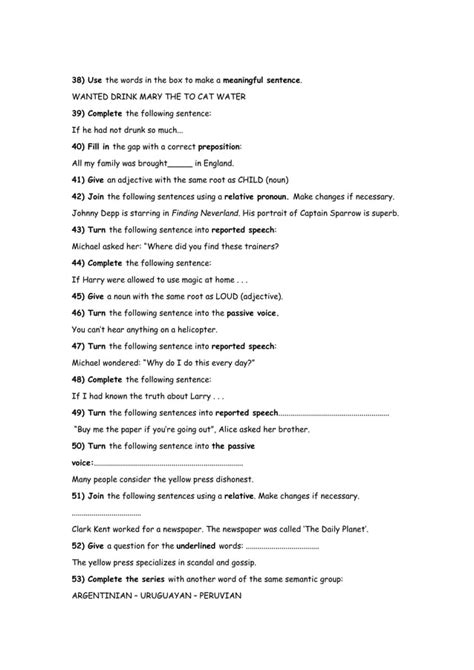 Lexicon And Grammar Selectividaddoc