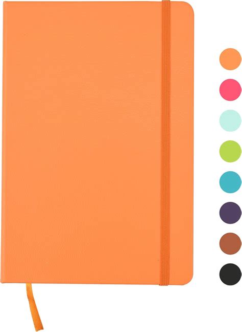 Arpan A5 Personalised Custom Text Diary Ribbon Marker Elastic Closure