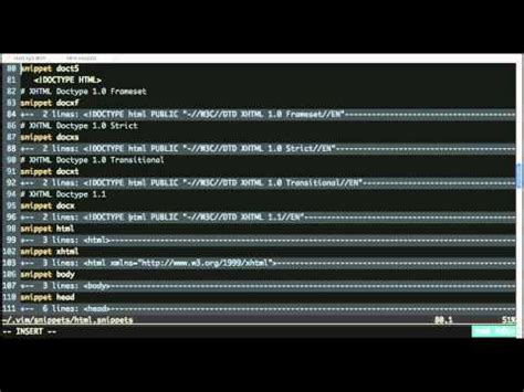 Vim Essential Plugin SnipMate Envato Tuts