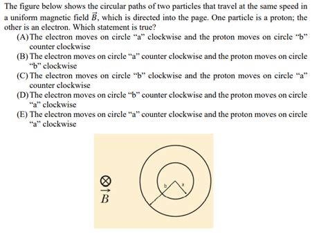 Solved The Figure Below Shows The Circular Paths Of Two