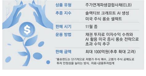 세계 첫 Ai가 투자하는 결합채권 나온다