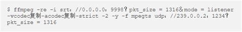 使用ffmpeg和srt将视频信号传输到云srt转码 Csdn博客