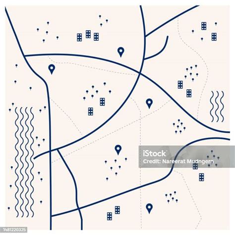 Vector City Map Stock Illustration Download Image Now Cartography