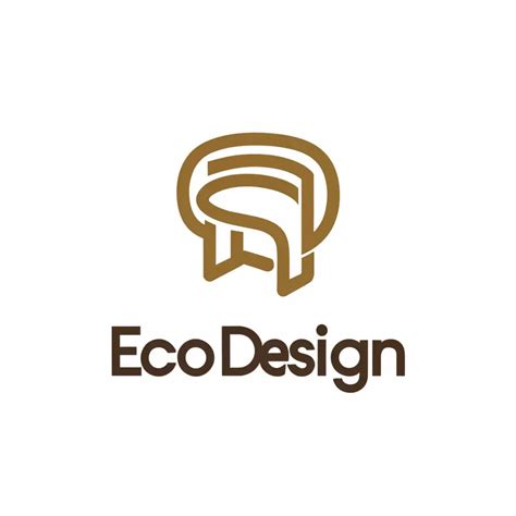 Logo Design For Ecodesign Minimalist Wooden Furniture Theme On Clear Background Ai Logo Maker