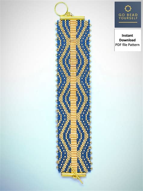 Flowing Odd Count Peyote Stitch Bracelet Pattern Not A Etsy