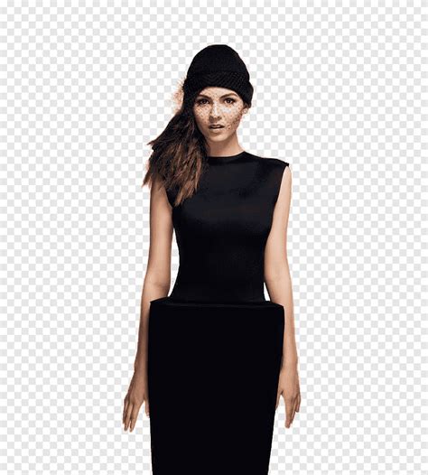 Victoria Justice, женское черное платье без рукавов, png | PNGEgg