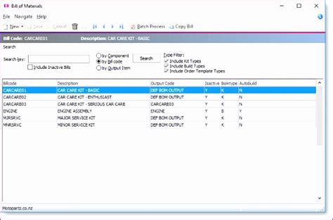 Bom Excel Template Excel Templates