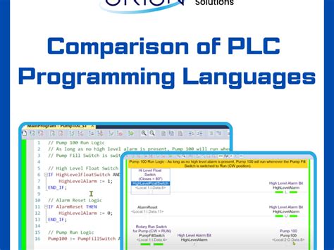 video discussion of plc programming languages st lad fbd