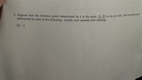 solved 6π t π−t8 suppose that the terminal point determined