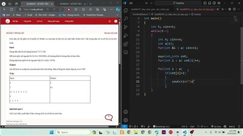 Dsa With C Codeptit Sắp Xếp And Tìm Kiếm Dsa06039 Số đầu Tiên Bị Lặp Youtube