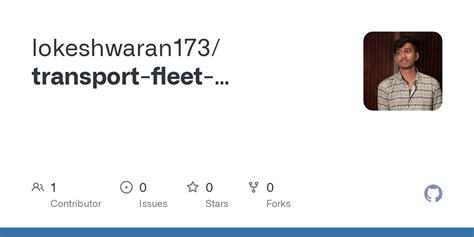 GitHub Lokeshwaran Transport Fleet Management